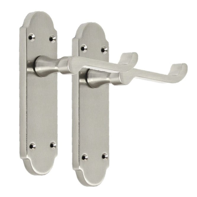 MULTI PACK Modern Epsom Internal Door Handles Satin Chrome Latch Handle ...