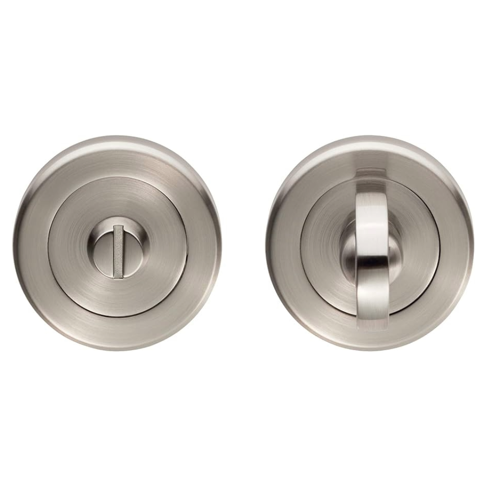 Bathroom THUMB turn Toilet Door Lock Catch WC Privacy fire rated SATIN ...